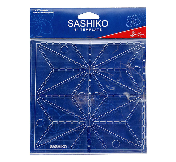 Sashiko Template 6" - Asa No ha (Hemp Leaf) – Quilt Craft Toowoomba